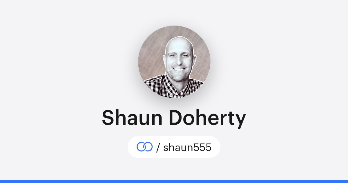 Shaun Doherty (/shaun555) · solo.to