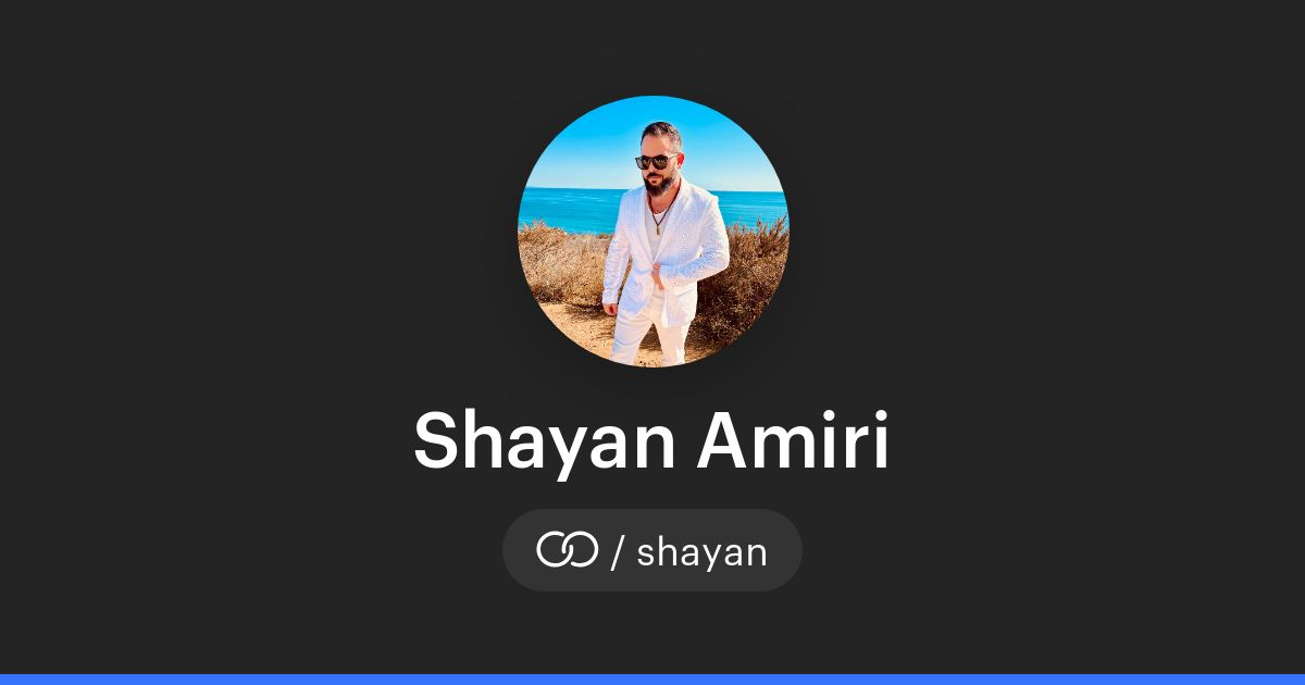 Shayan Amiri (/shayan) · solo.to
