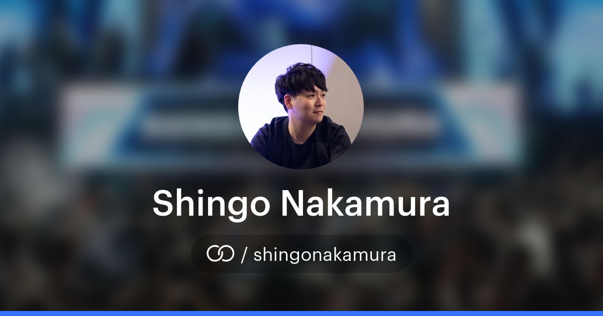 Shingo Nakamura (/shingonakamura) · solo.to