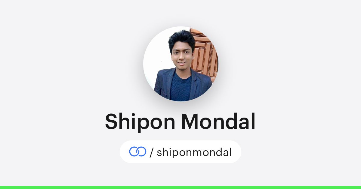 Shipon Mondal (/shiponmondal) · solo.to