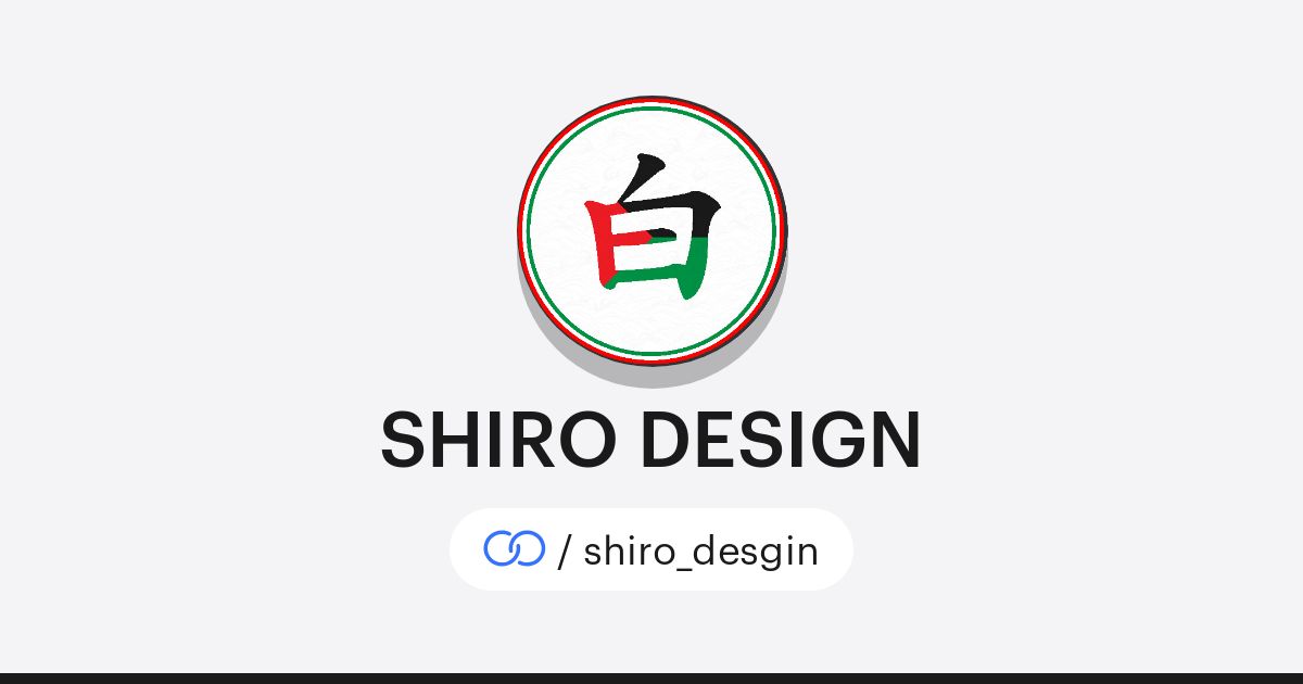 SHIRO DESIGN (/shiro_desgin) · solo.to