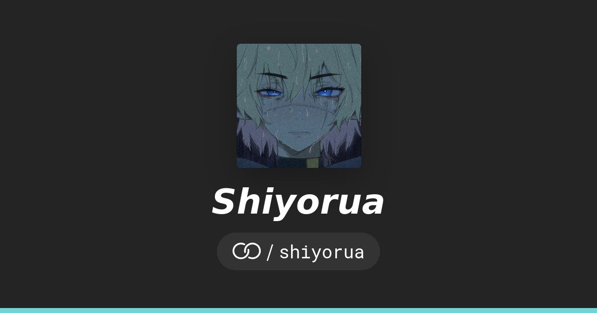 𝙎𝙝𝙞𝙮𝙤𝙧𝙪𝙖 (/shiyorua) · solo.to