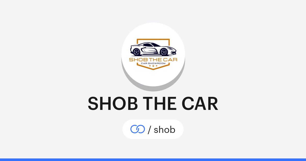 SHOB THE CAR (/shob) · solo.to