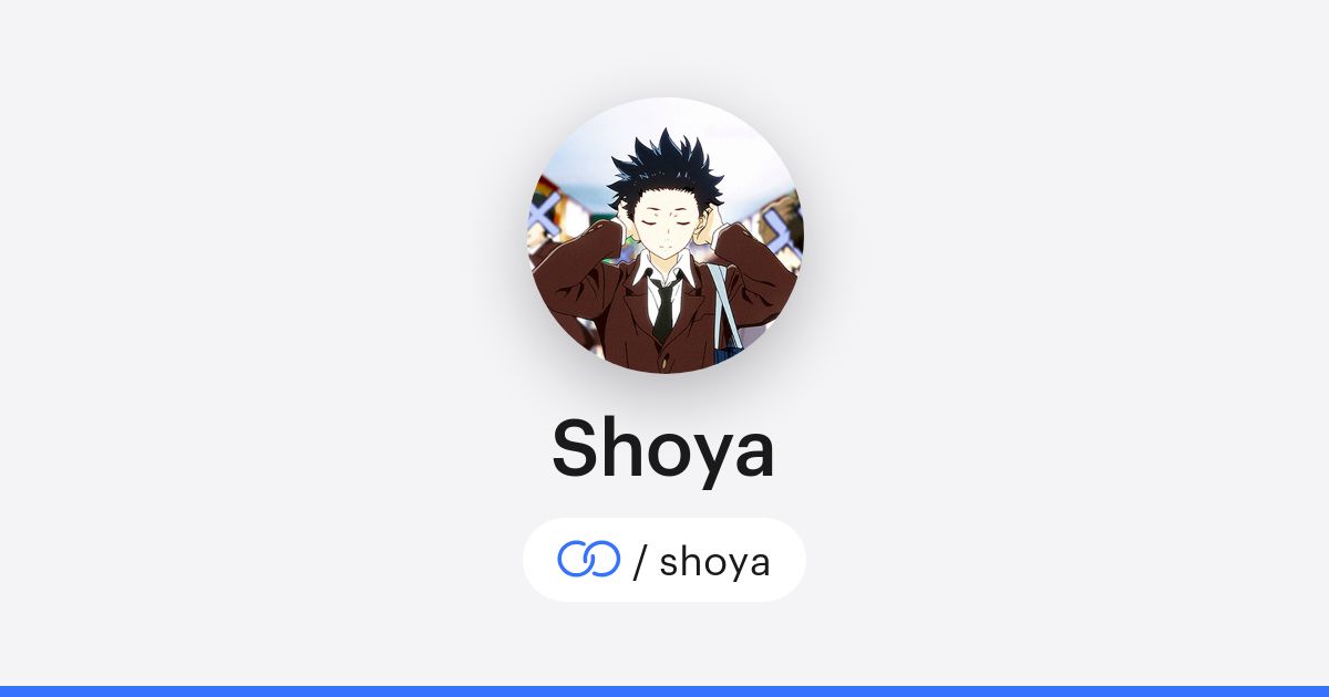 Shoya · solo.to