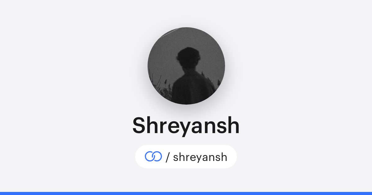 Shreyansh · solo.to