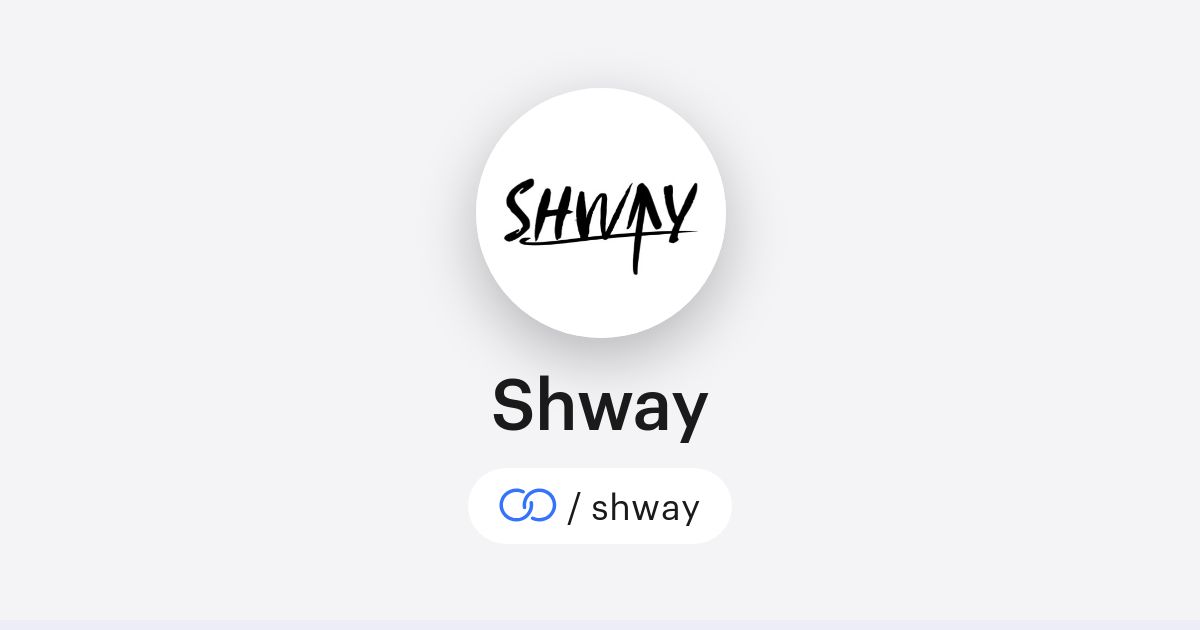 Shway · solo.to