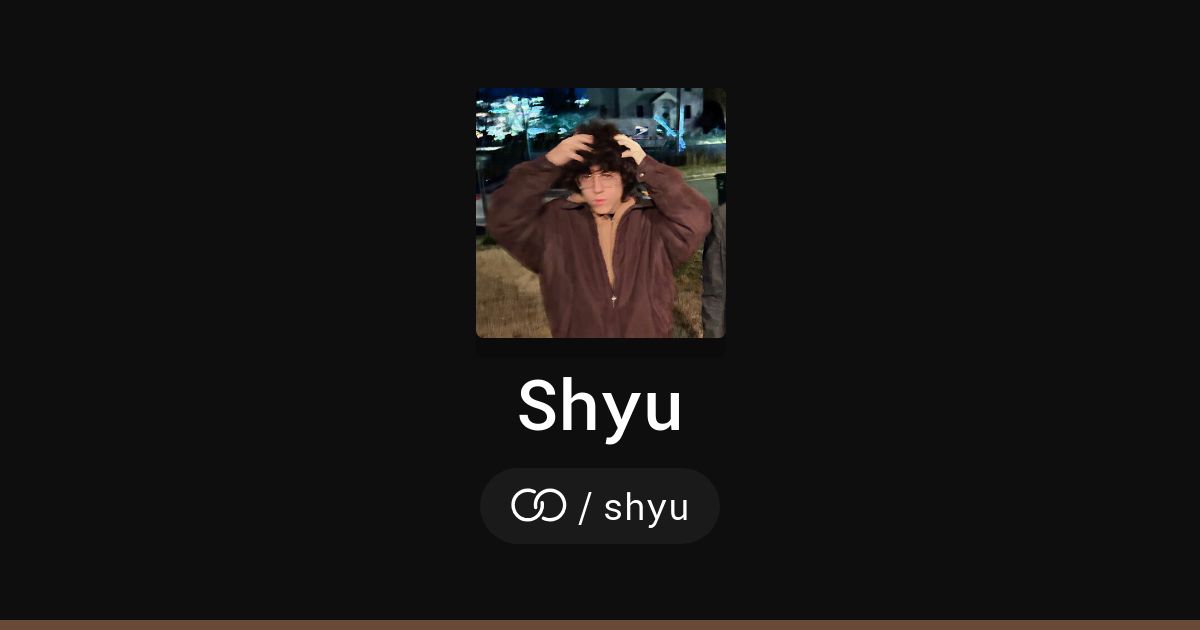 Shyu · solo.to