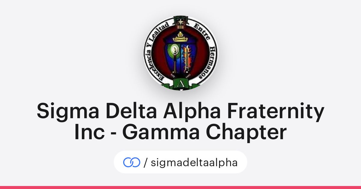 Sigma Delta Alpha Fraternity Inc - Gamma Chapter (/sigmadeltaalpha ...