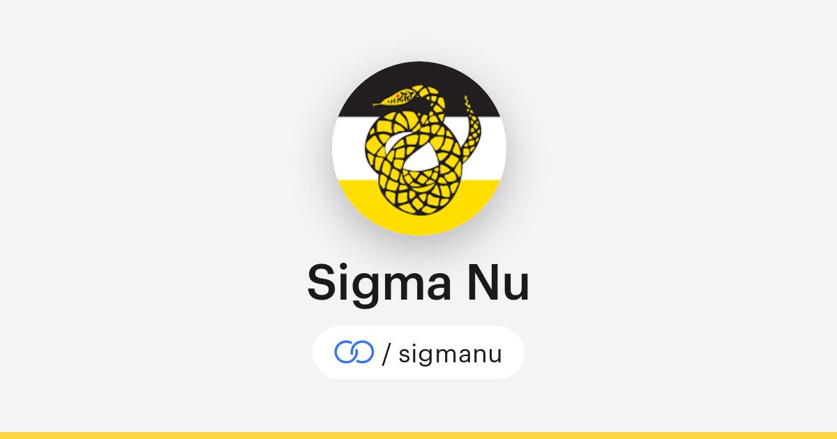 Sigma Nu (/sigmanu) · solo.to