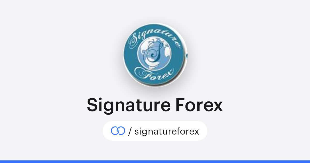 Signature Forex (/signatureforex) · solo.to