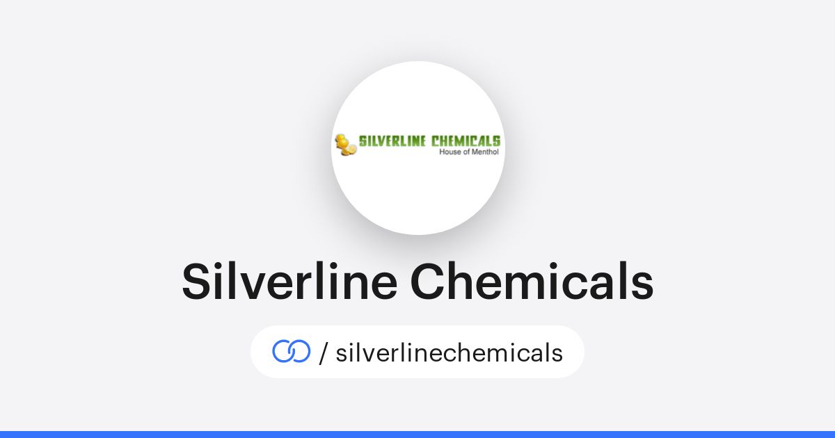 Silverline Chemicals (/silverlinechemicals) · solo.to