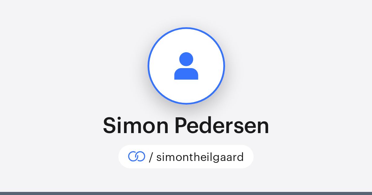 Simon Pedersen (/simontheilgaard) · solo.to