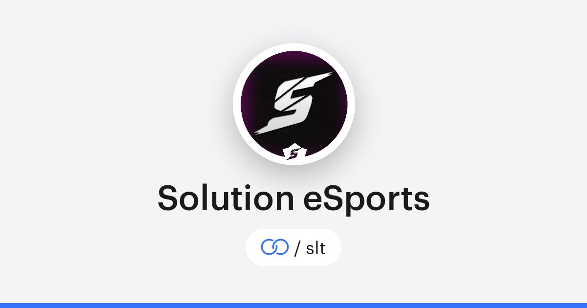 Solution eSports (/slt) · solo.to