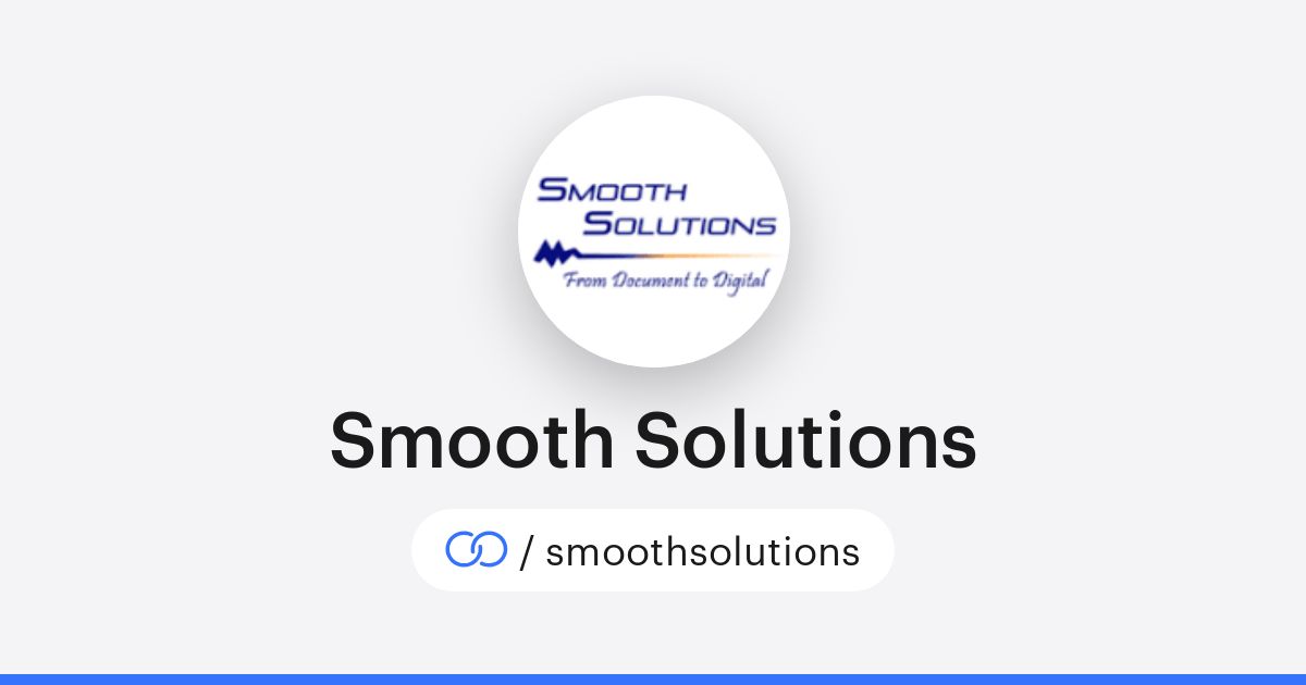 Smooth Solutions (/smoothsolutions) · solo.to