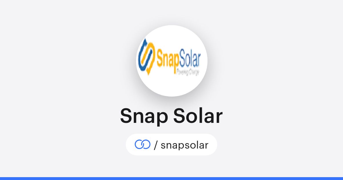 Snap Solar (/snapsolar) · solo.to