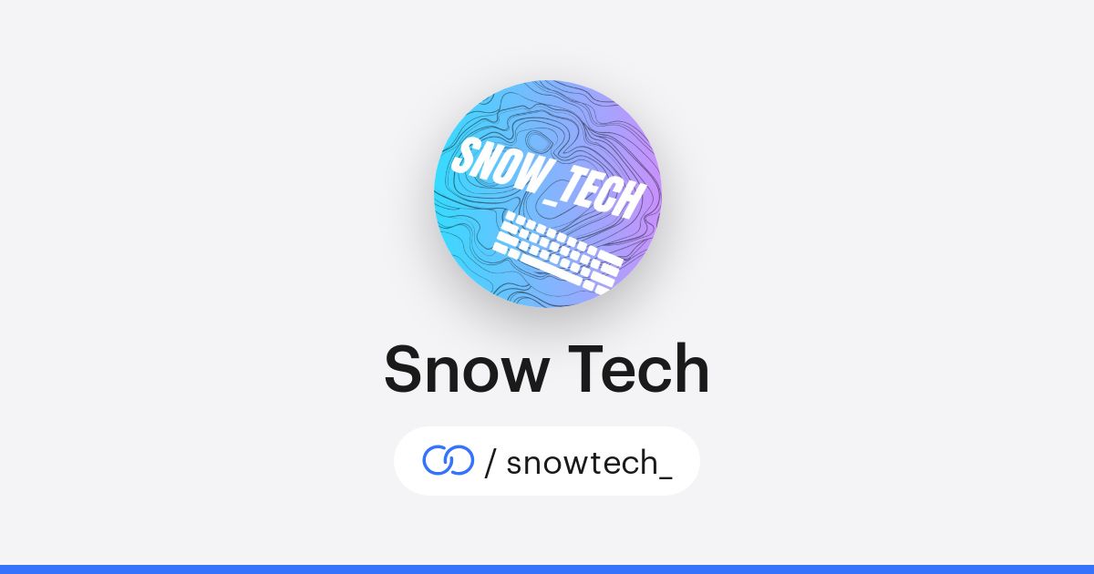 Snow Tech (/snowtech_) · solo.to
