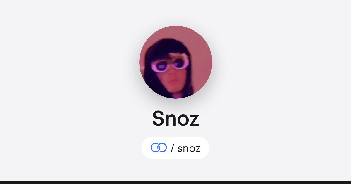 Snoz · solo.to