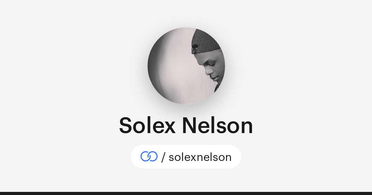 Solex Nelson (/solexnelson) · solo.to