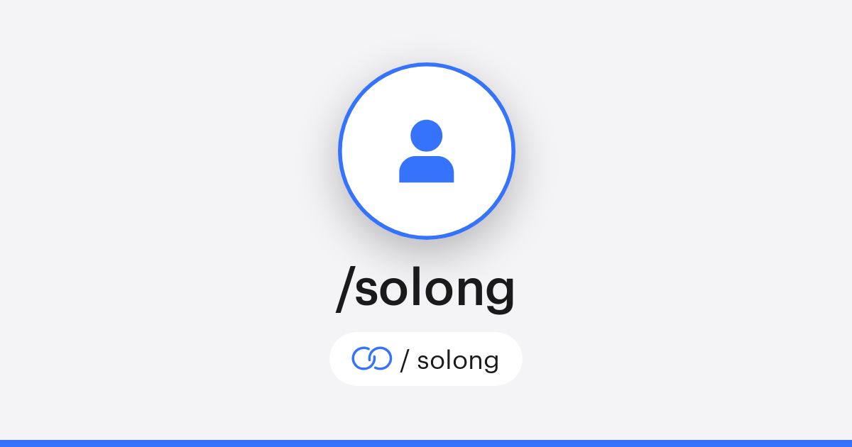 /solong · solo.to