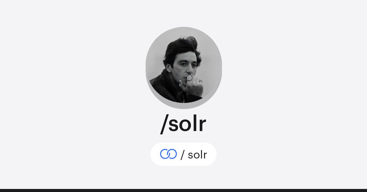 /solr · solo.to