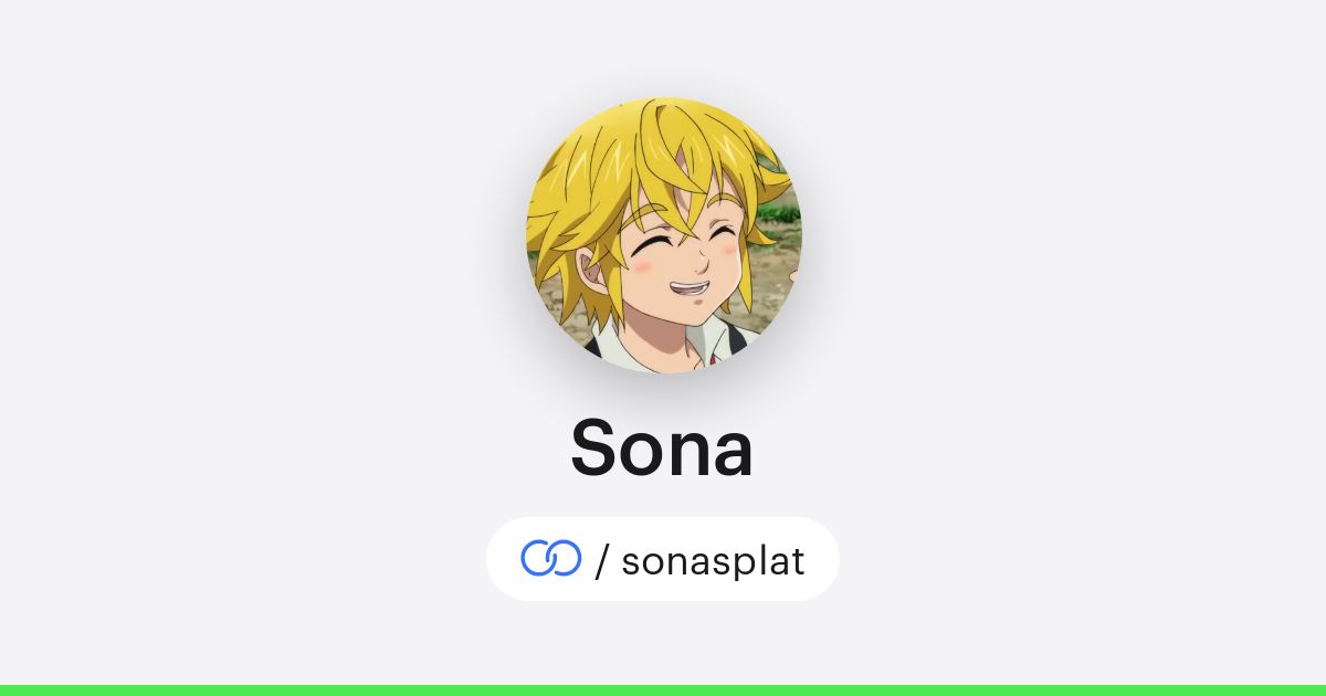 Sona (/sonasplat) · solo.to