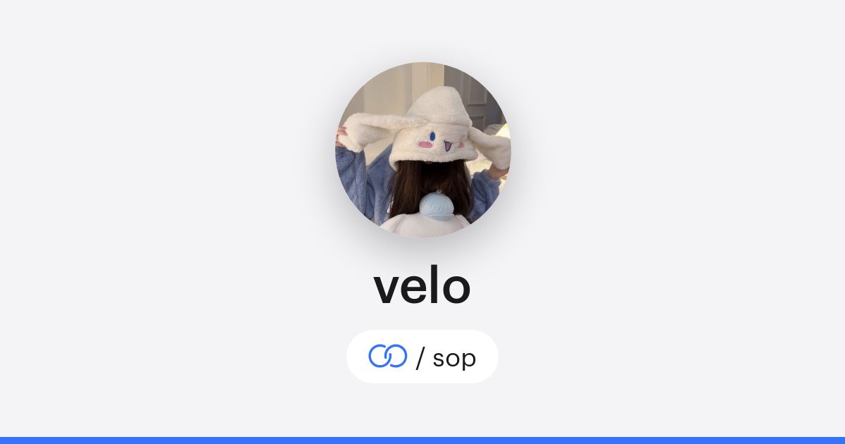 velo (/sop) · solo.to