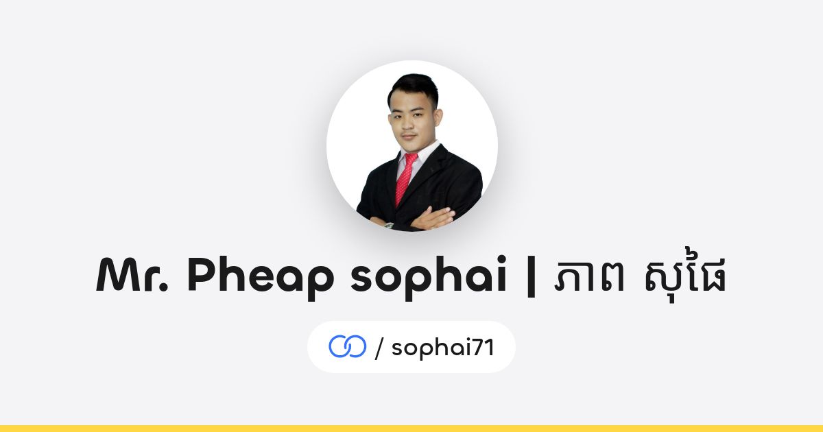 Mr. Pheap sophai | ភាព សុផៃ (/sophai71) · solo.to