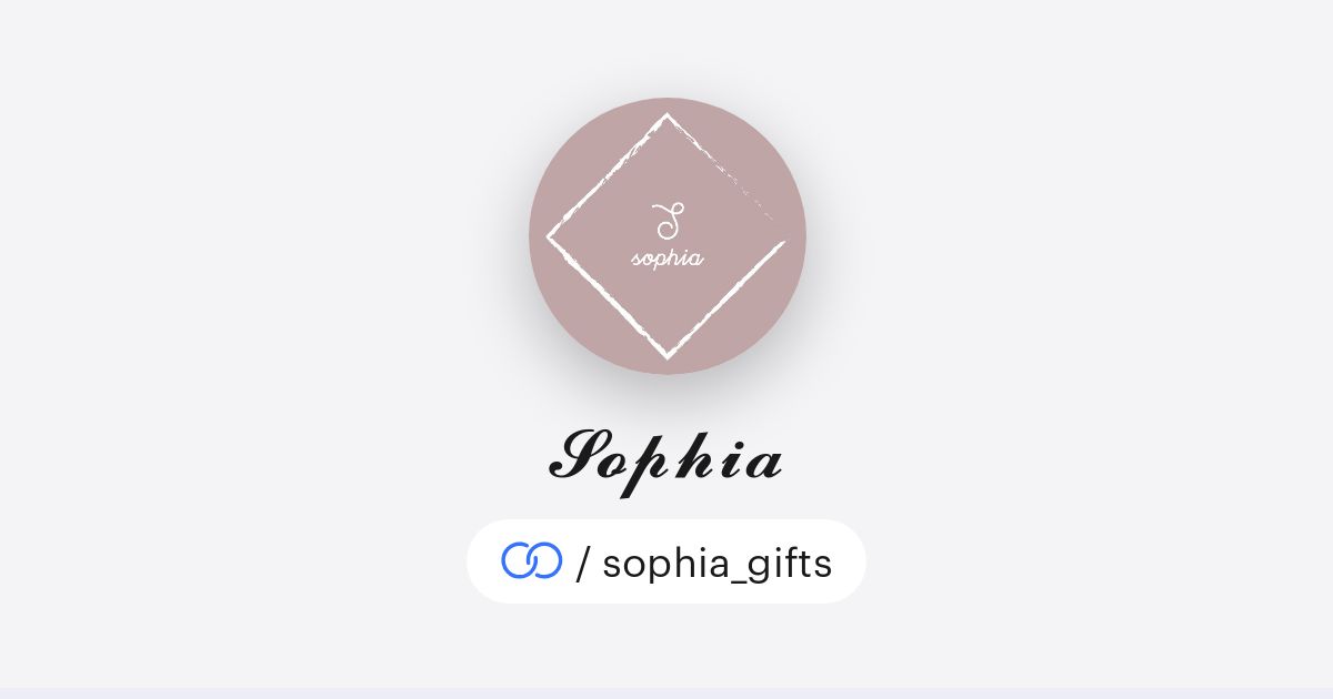 𝓢𝓸𝓹𝓱𝓲𝓪 (/sophia_gifts) · solo.to