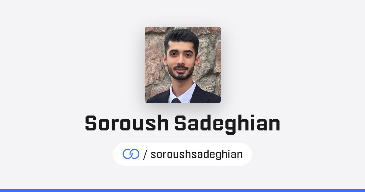 Soroush Sadeghian (/soroushsadeghian) · solo.to
