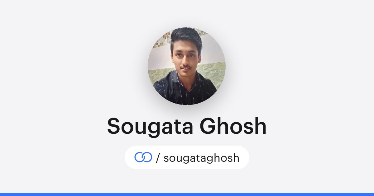 Sougata Ghosh (/sougataghosh) · solo.to