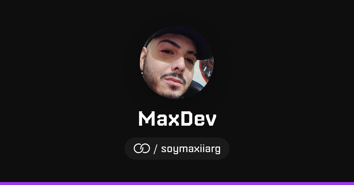MaxDev (/soymaxiiarg) · solo.to
