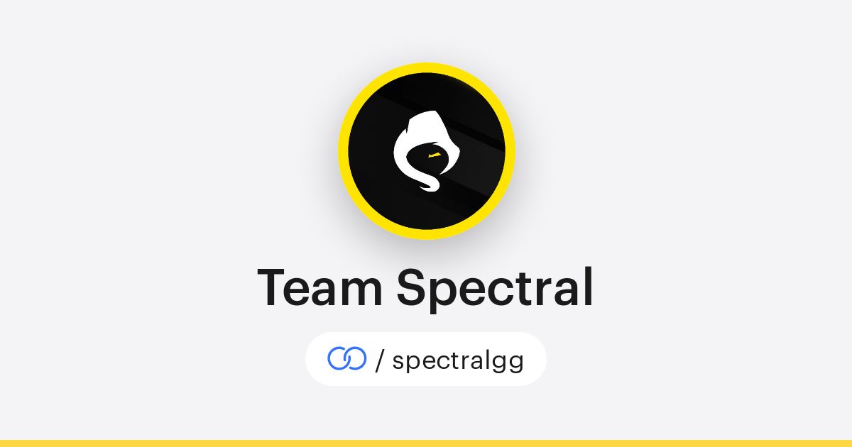 Team Spectral (/spectralgg) · solo.to