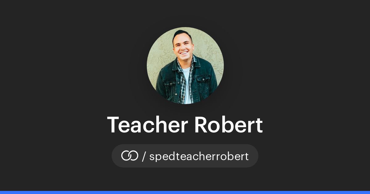 Teacher Robert (/spedteacherrobert) · solo.to