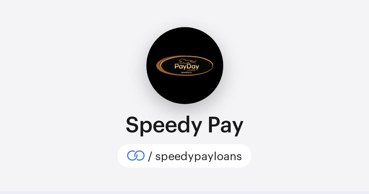 Speedy Pay (/speedypayloans) · solo.to