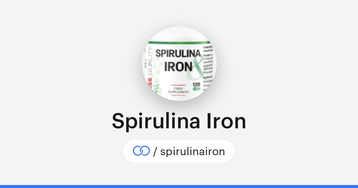 Spirulina Iron (/spirulinairon) · solo.to