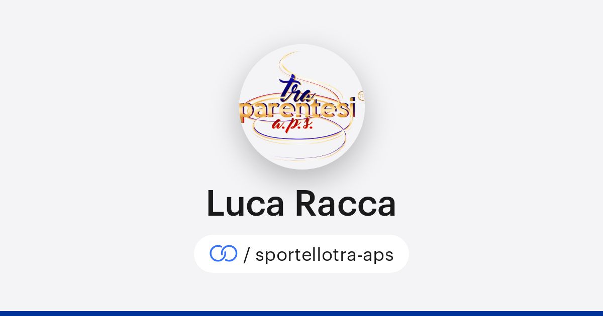 Luca Racca (/sportellotra-aps) · solo.to