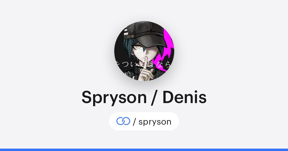 Spryson / Denis (/spryson) · solo.to