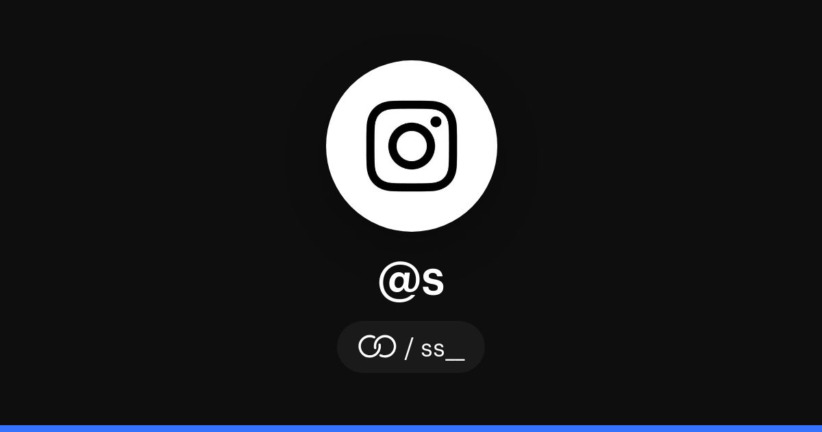 @s (/ss__) · solo.to