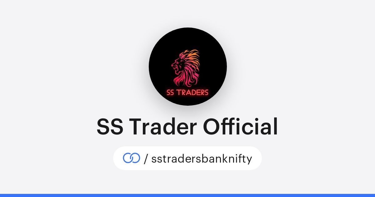 SS Trader Official (/sstradersbanknifty) · solo.to