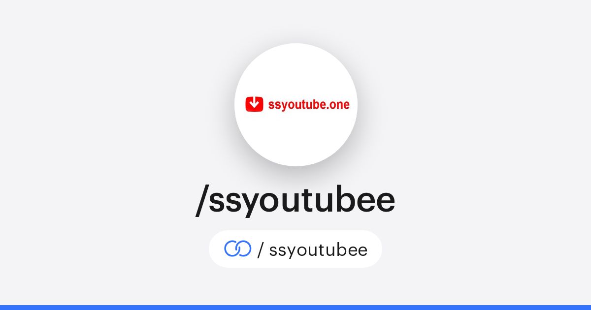 /ssyoutubee · solo.to