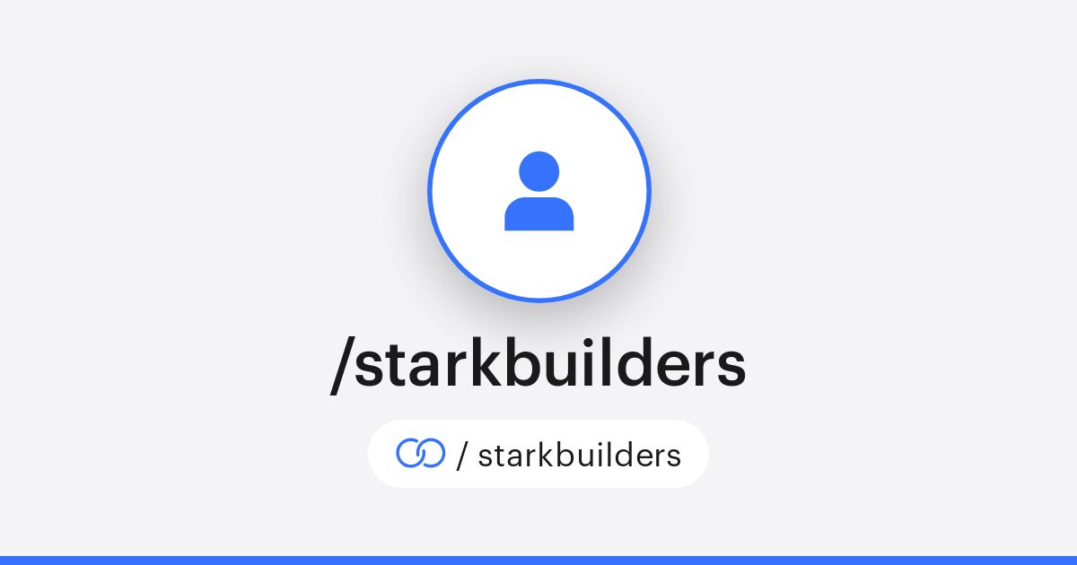 /starkbuilders · solo.to