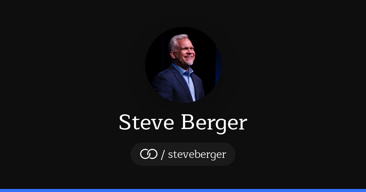Steve Berger (/steveberger) · solo.to