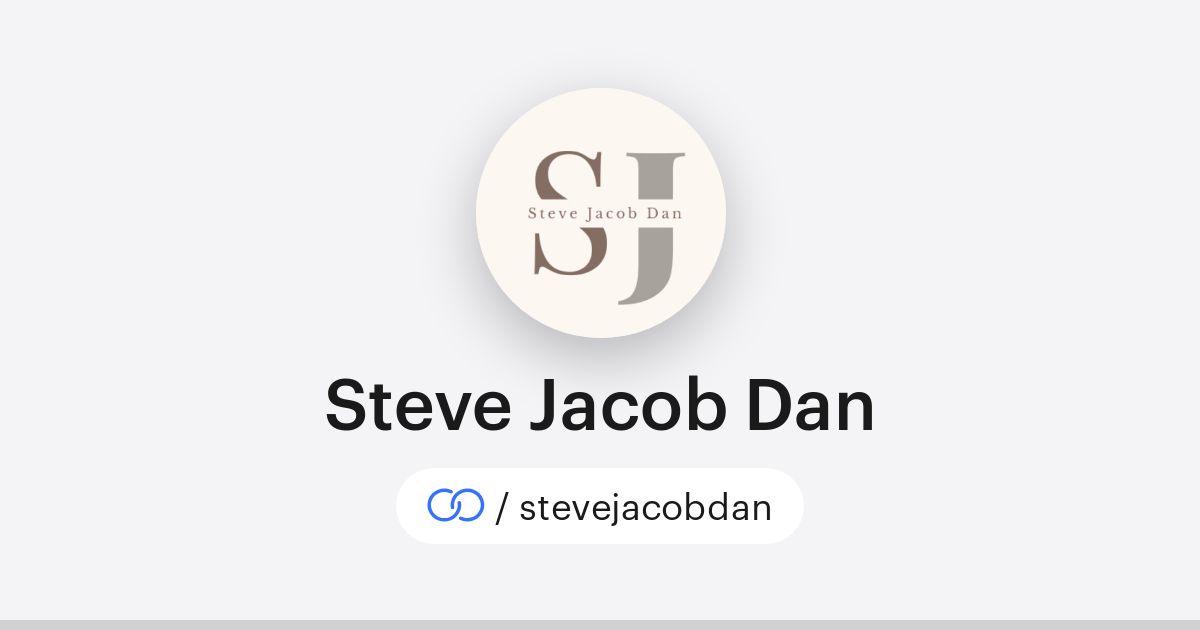 Steve Jacob Dan (/stevejacobdan) · solo.to