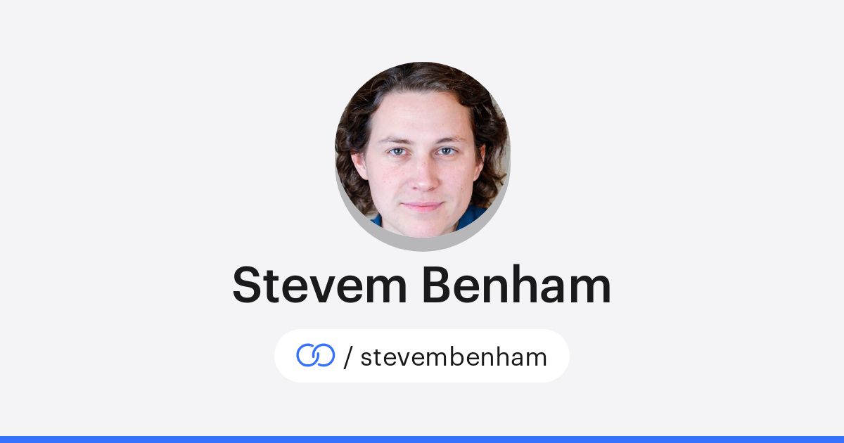 Stevem Benham (/stevembenham) · solo.to