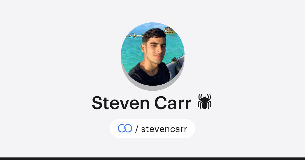 Steven Carr 🕷 (/stevencarr) · solo.to