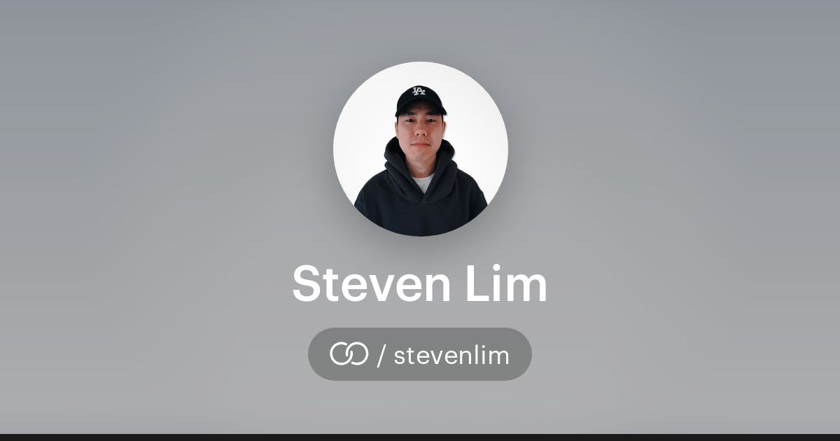 Steven Lim (/stevenlim) · solo.to