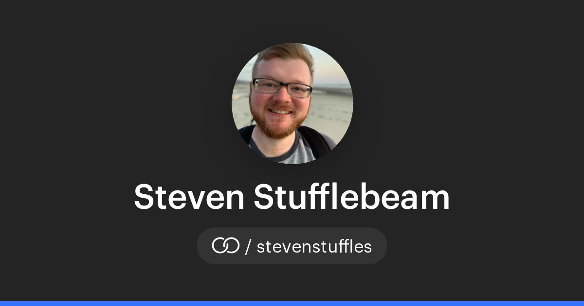 Steven Stufflebeam (/stevenstuffles) · solo.to