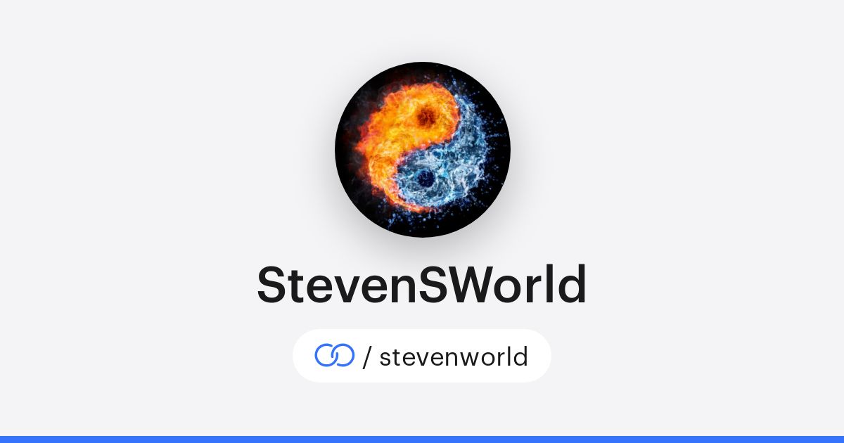StevenSWorld (/stevenworld) · solo.to