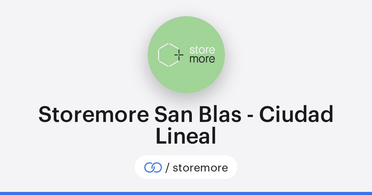 Storemore San Blas - Ciudad Lineal (/storemore) · solo.to