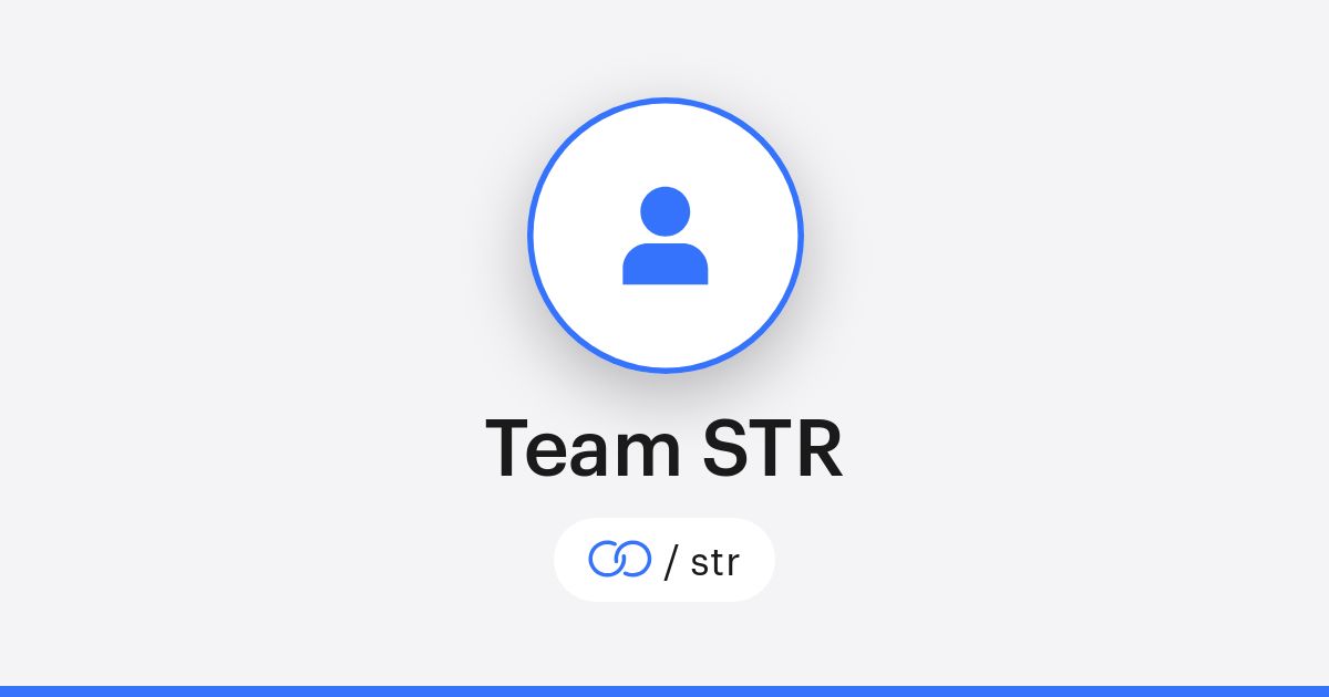 Team STR (/str) · solo.to